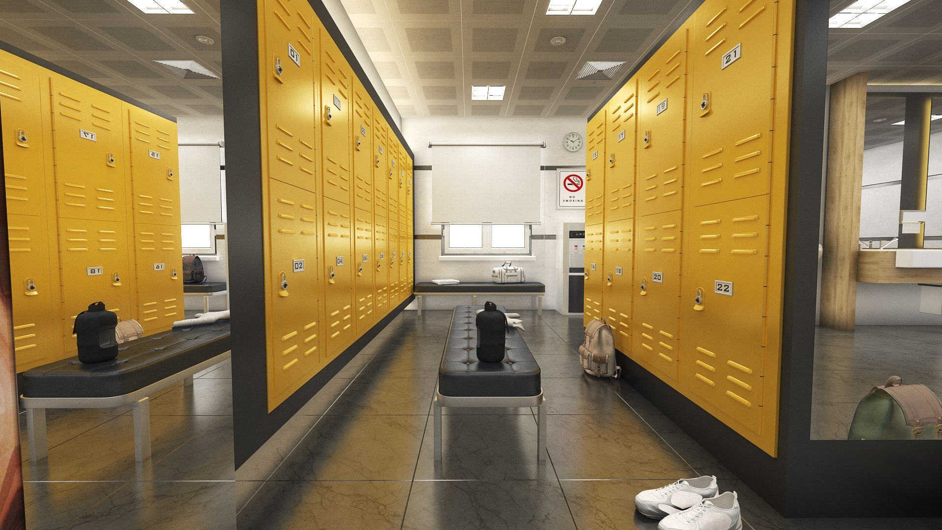 Locker Room 3D Model - TurboSquid 1341589