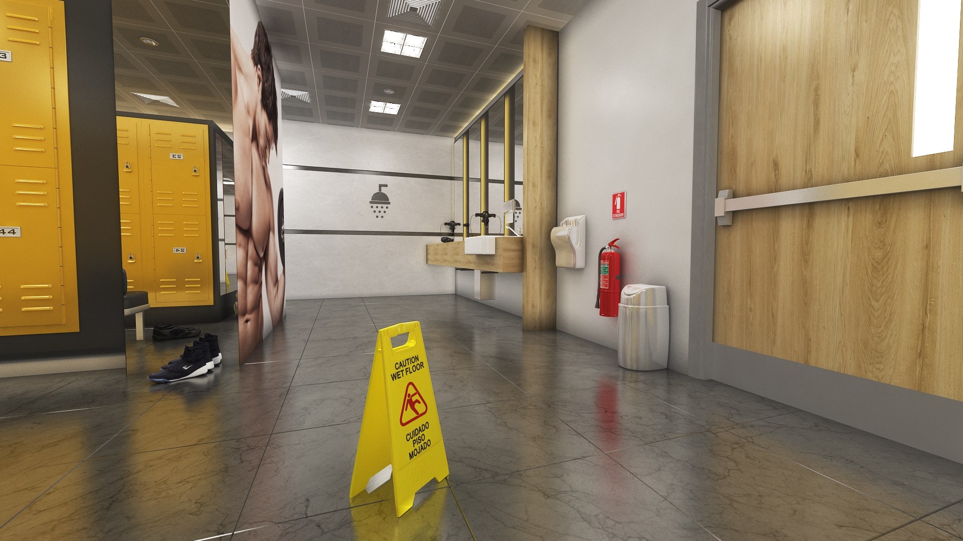 Locker Room 3D Model - TurboSquid 1341589