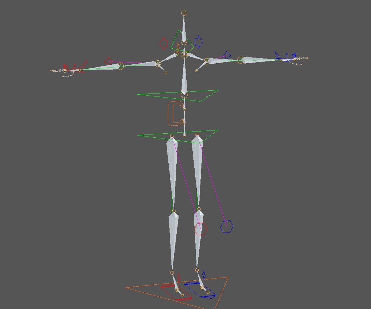 Carol Female Rigging Character 3d Model