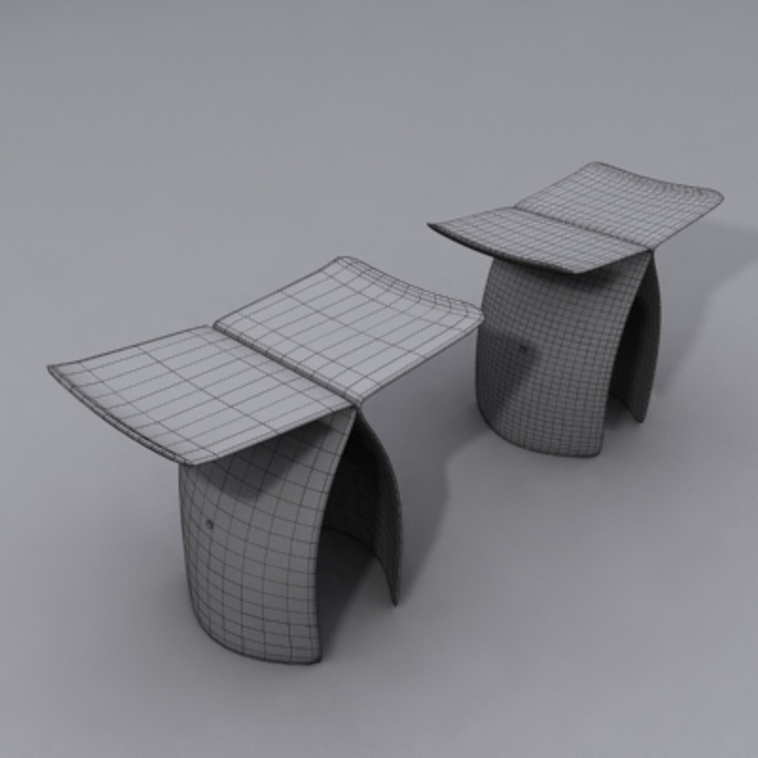 3d butterfly stools model