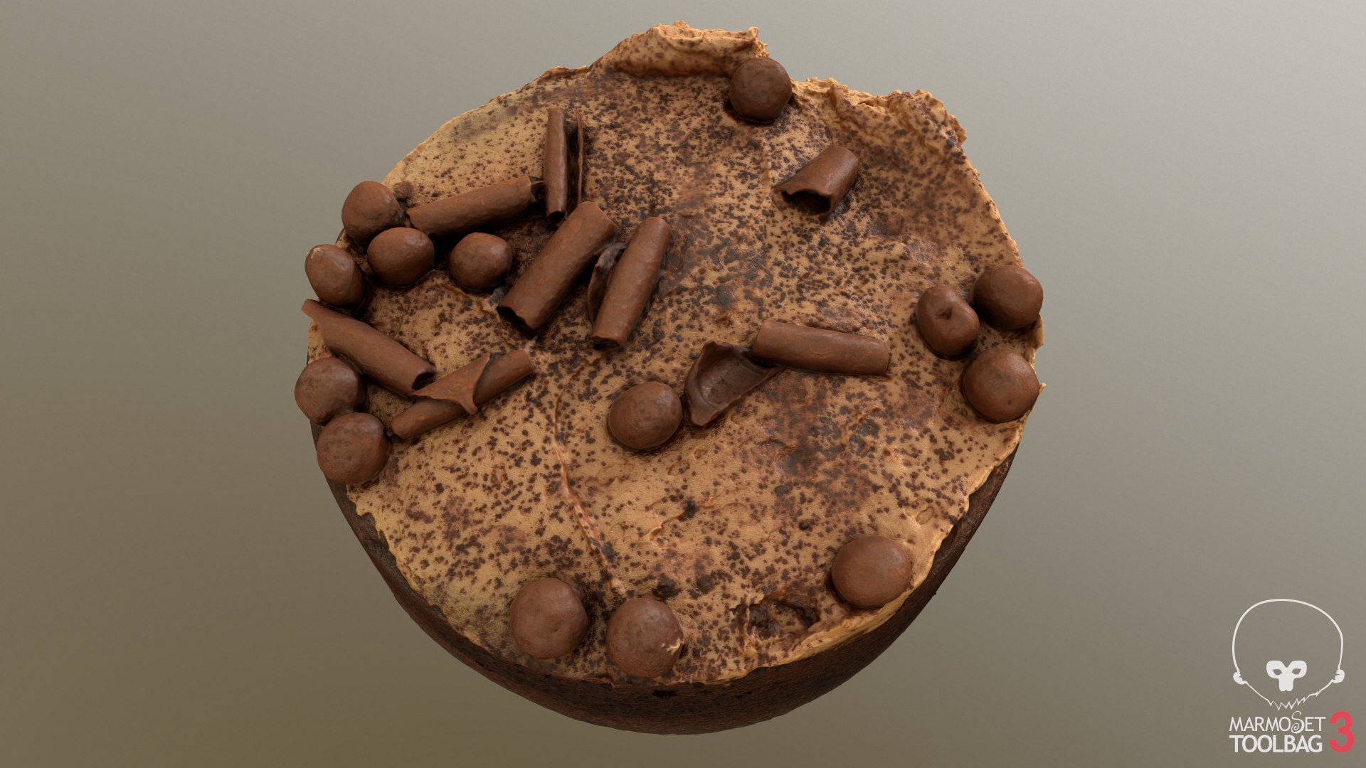 3D Chocolate Caramel - TurboSquid 1661688