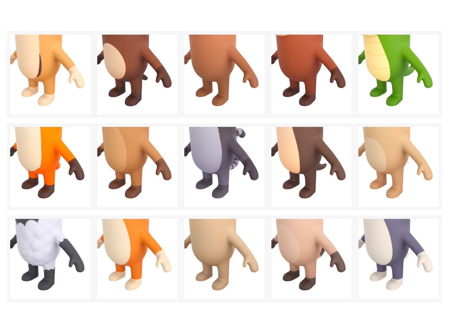 3D Cartoon Animals Model Pack 3 - TurboSquid 2021661