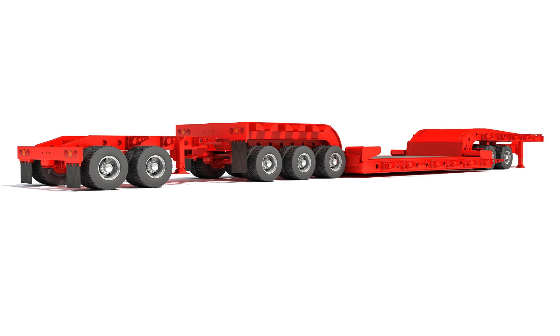 3D Heavy Haul Lowboy Trailer Model - TurboSquid 1332996