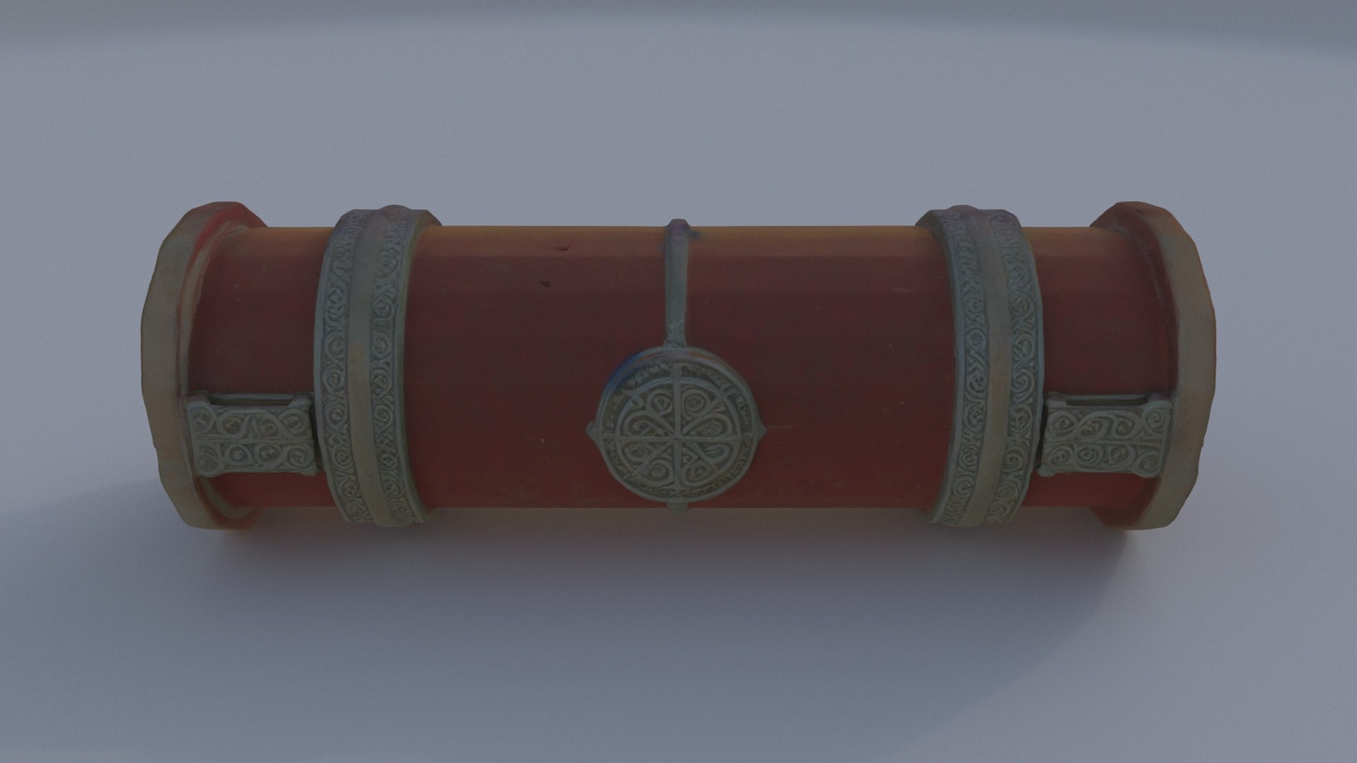 Sealed Wax Scroll Tube 3D Model - TurboSquid 2327320