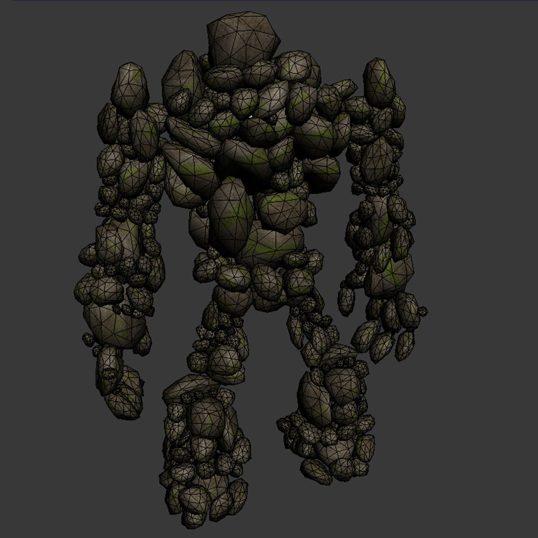3d Model Rock Monster