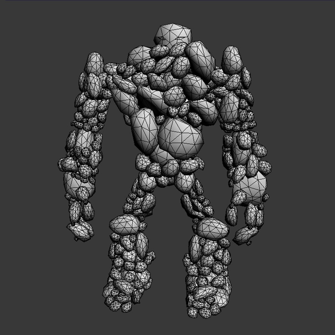 3d Model Rock Monster