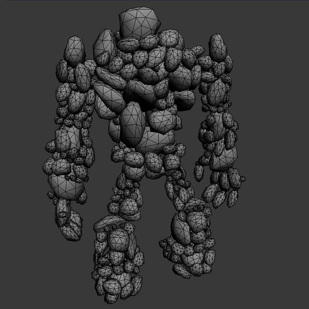 3d Model Rock Monster