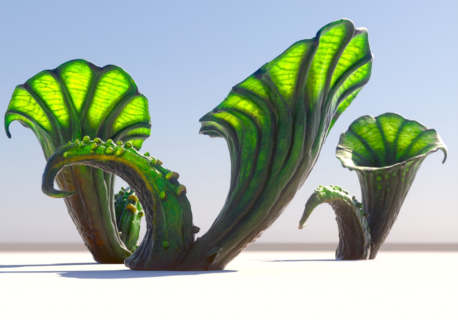 3D Alien Plants 2 Model - TurboSquid 2402753