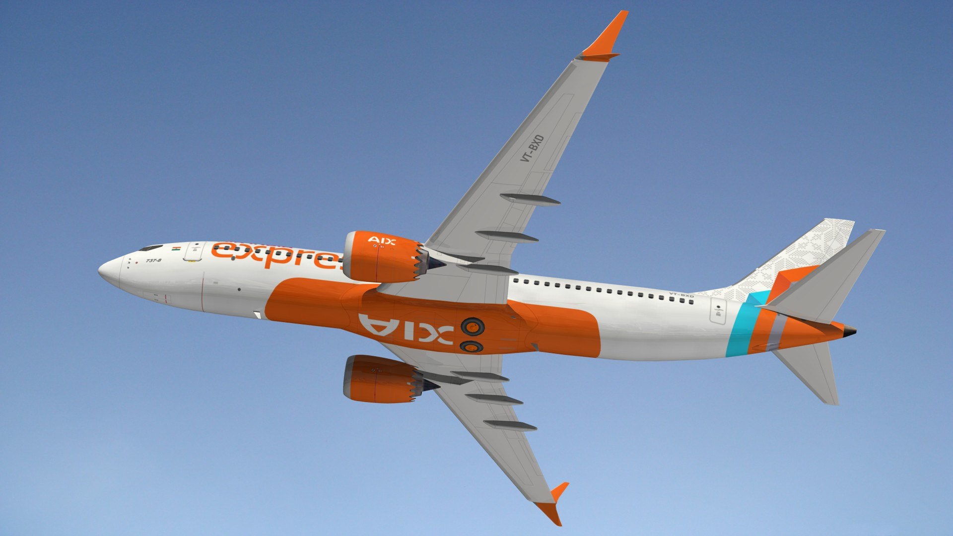 B738 Max Air India Express 3D Model - TurboSquid 2197473
