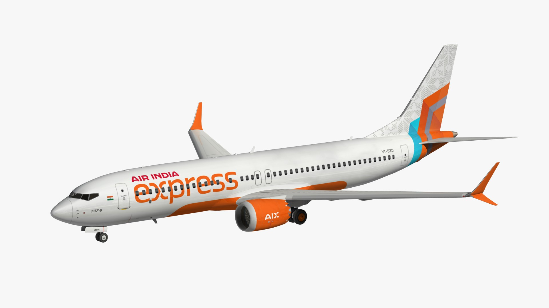 B738 Max Air India Express 3D Model - TurboSquid 2197473