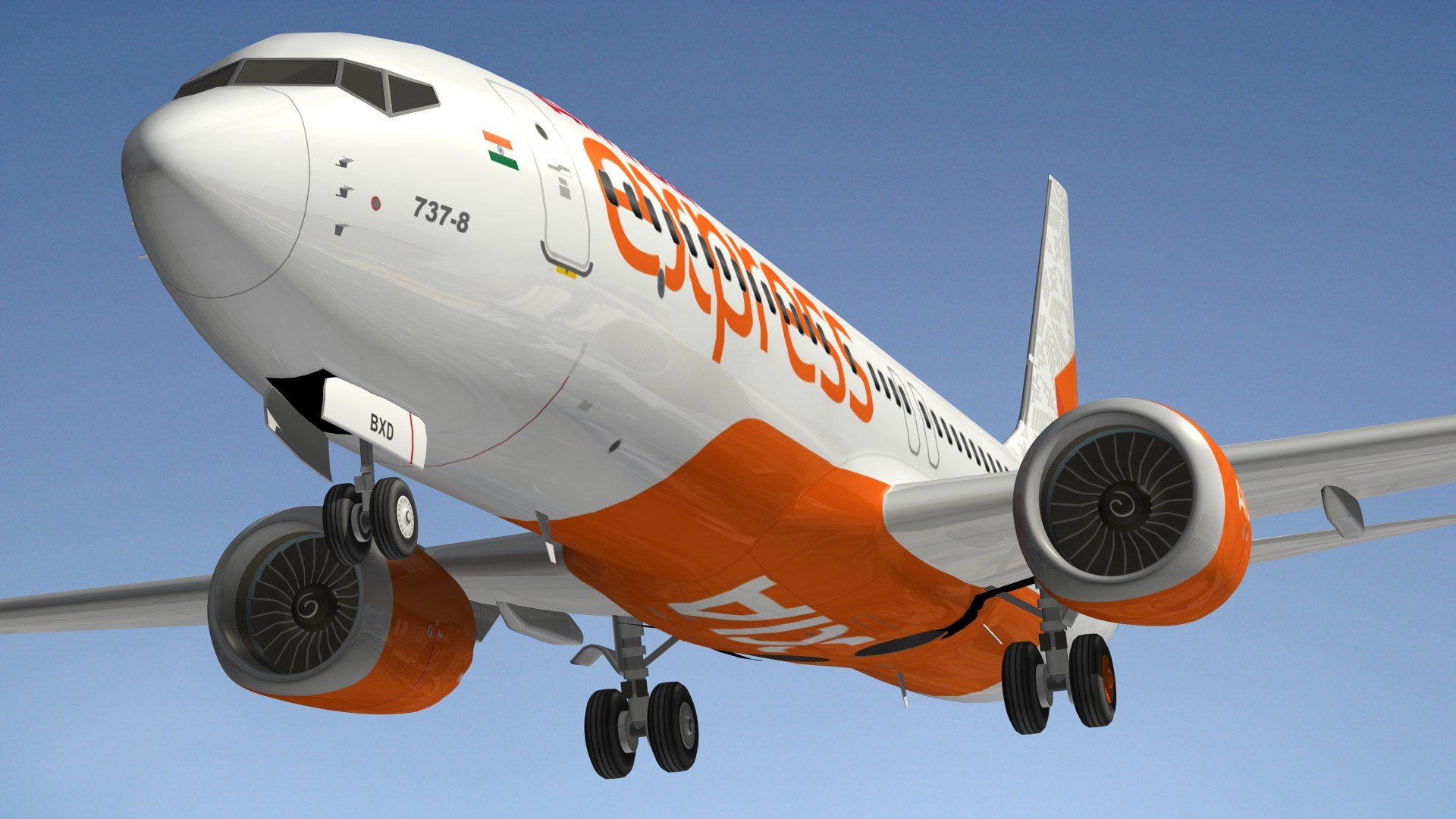 B738 Max Air India Express 3D Model - TurboSquid 2197473