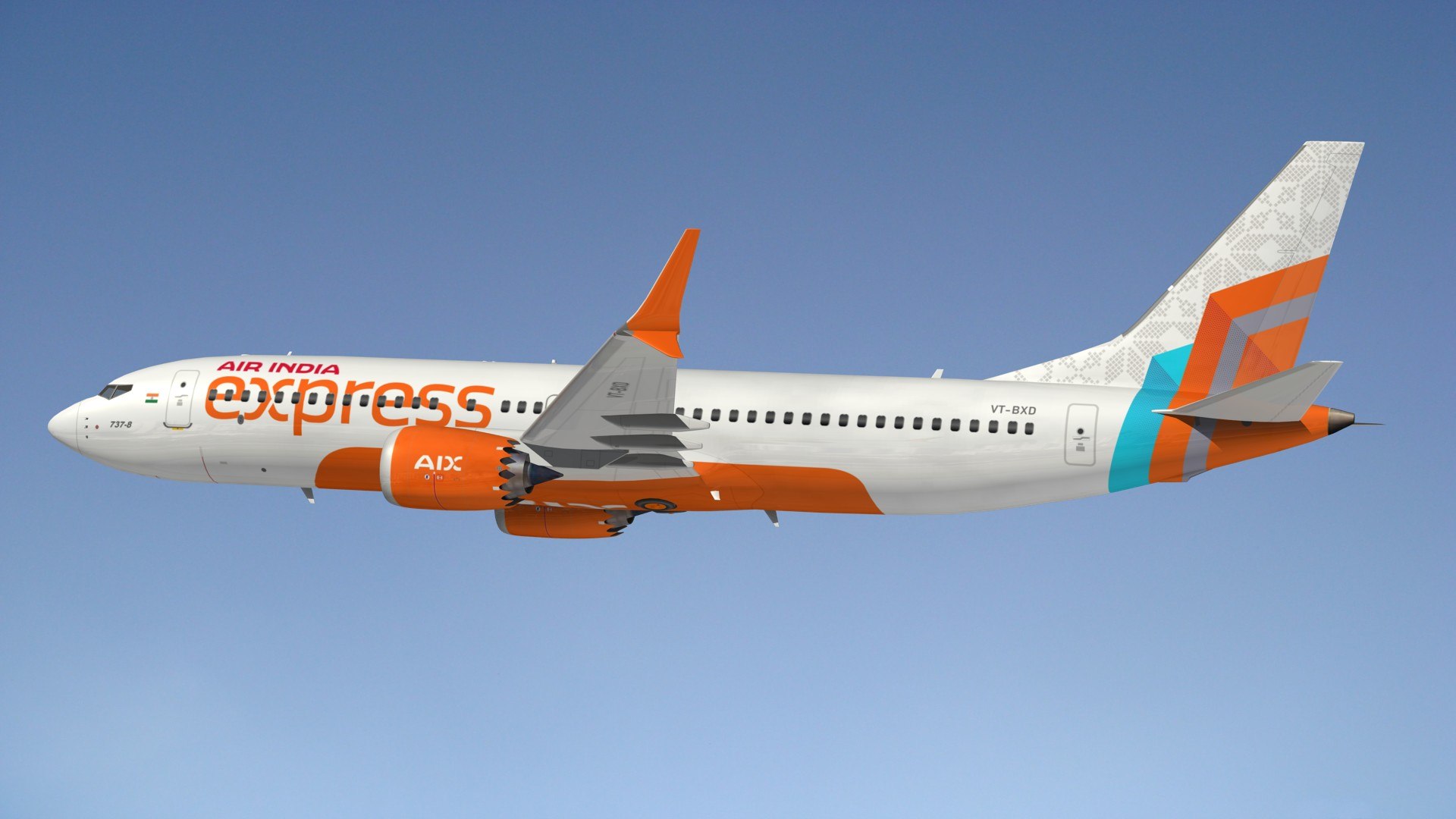 B738 Max Air India Express 3D Model - TurboSquid 2197473