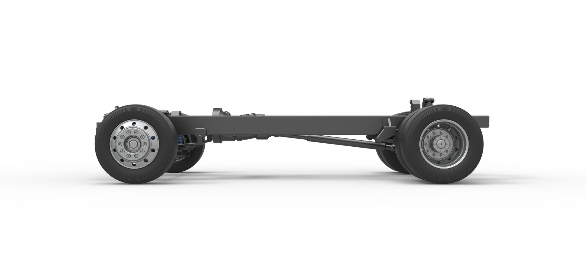 Chassis Of Big Rig Racing Semi Truck Scale 1 To 25 3D - TurboSquid 2374516