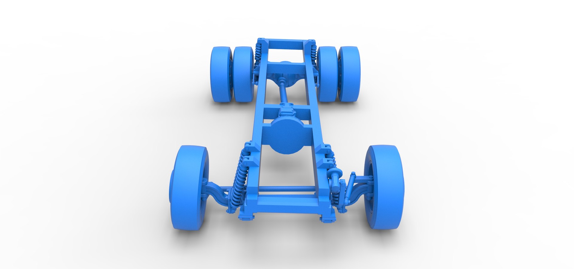 Chassis Of Big Rig Racing Semi Truck Scale 1 To 25 3D - TurboSquid 2374516