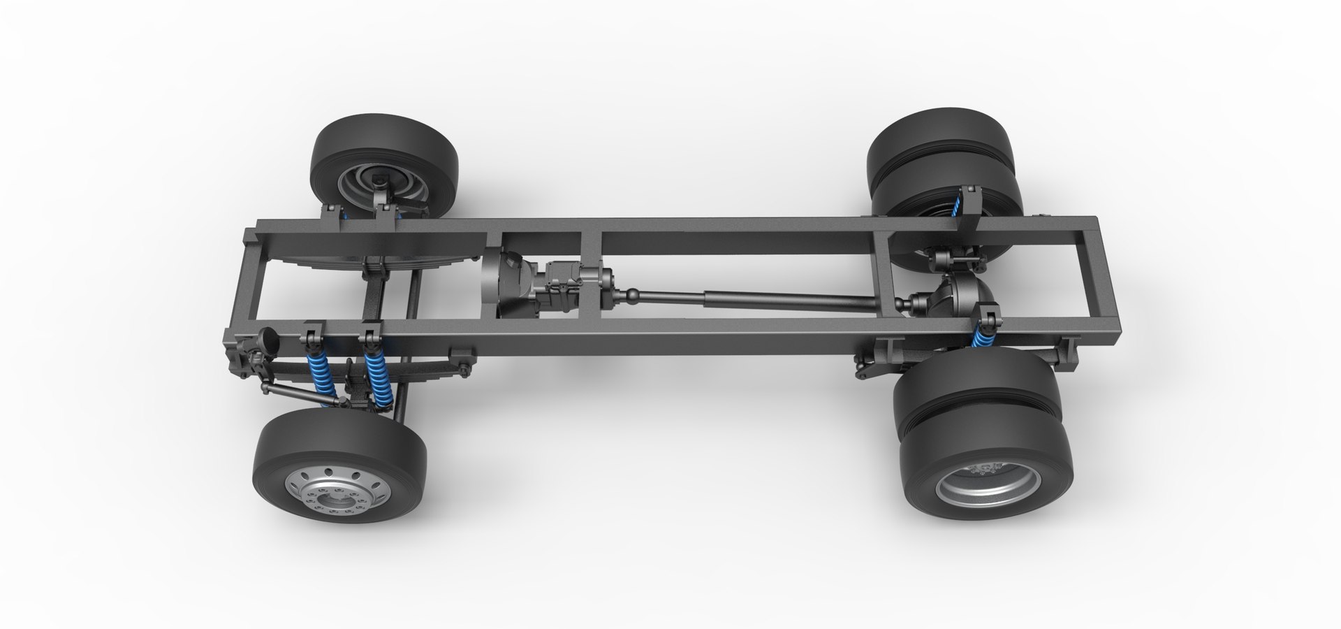 Chassis Of Big Rig Racing Semi Truck Scale 1 To 25 3D - TurboSquid 2374516