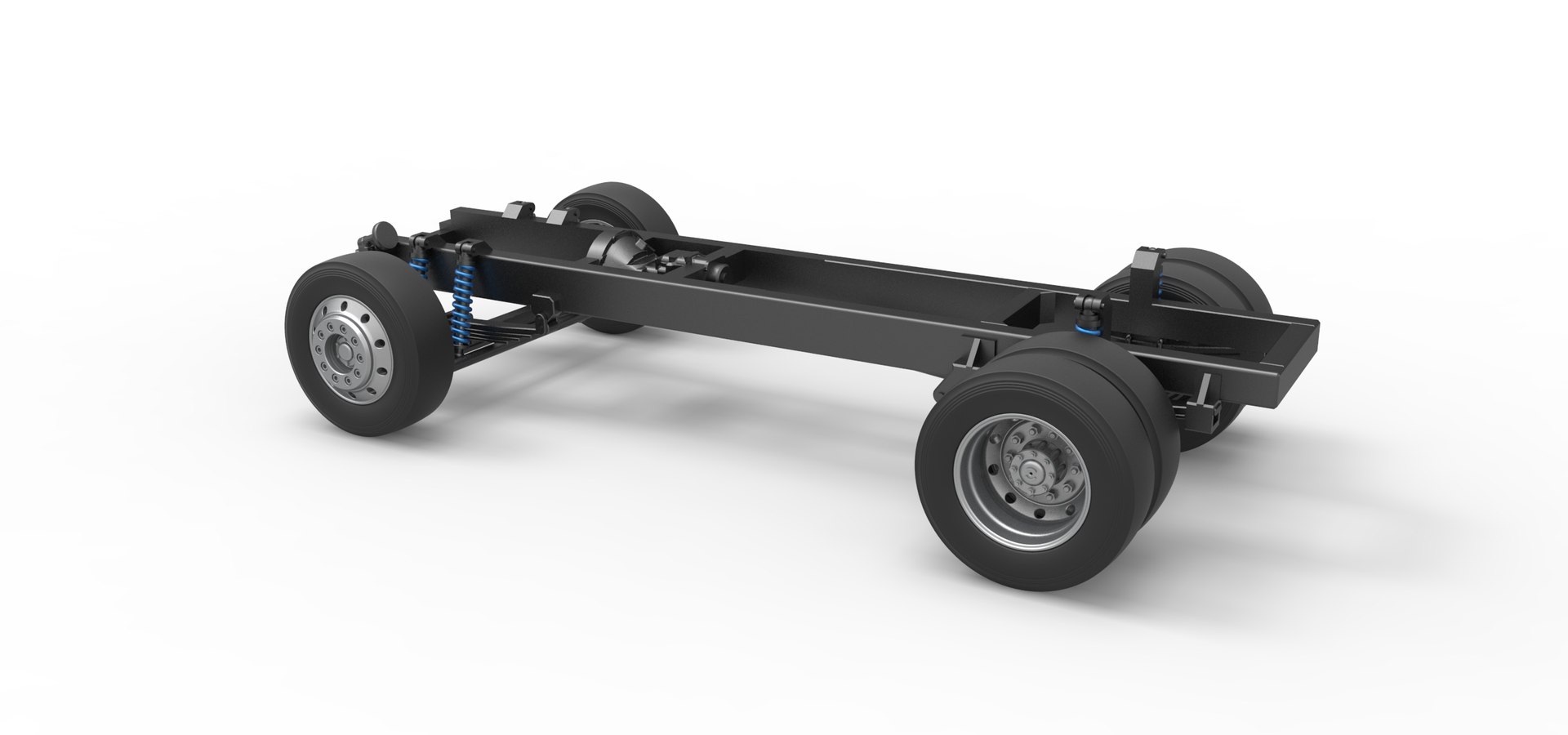 Chassis Of Big Rig Racing Semi Truck Scale 1 To 25 3D - TurboSquid 2374516
