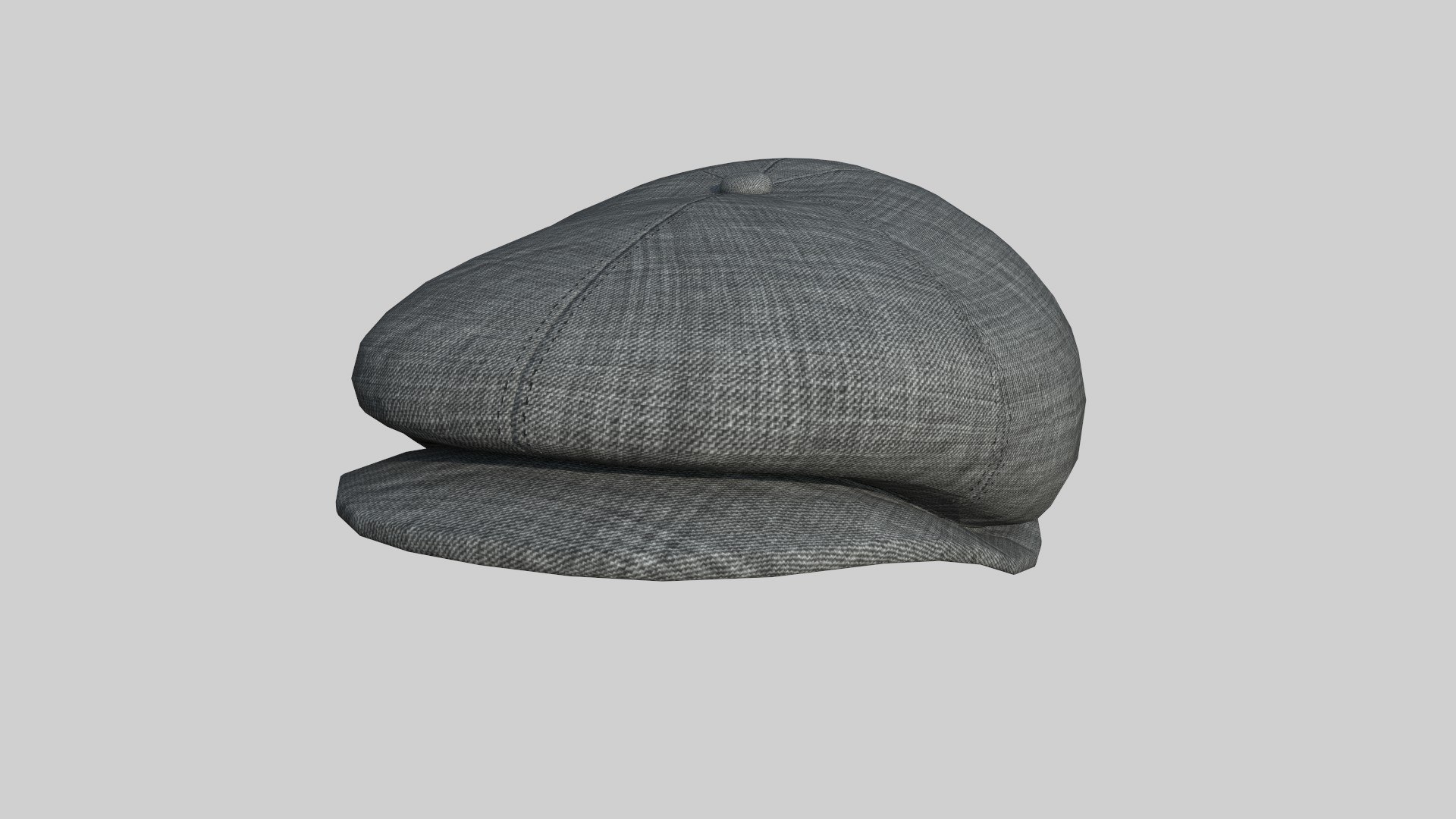Newsboy Hat 01 Light Gray - Character Fashion Design 3D - TurboSquid ...