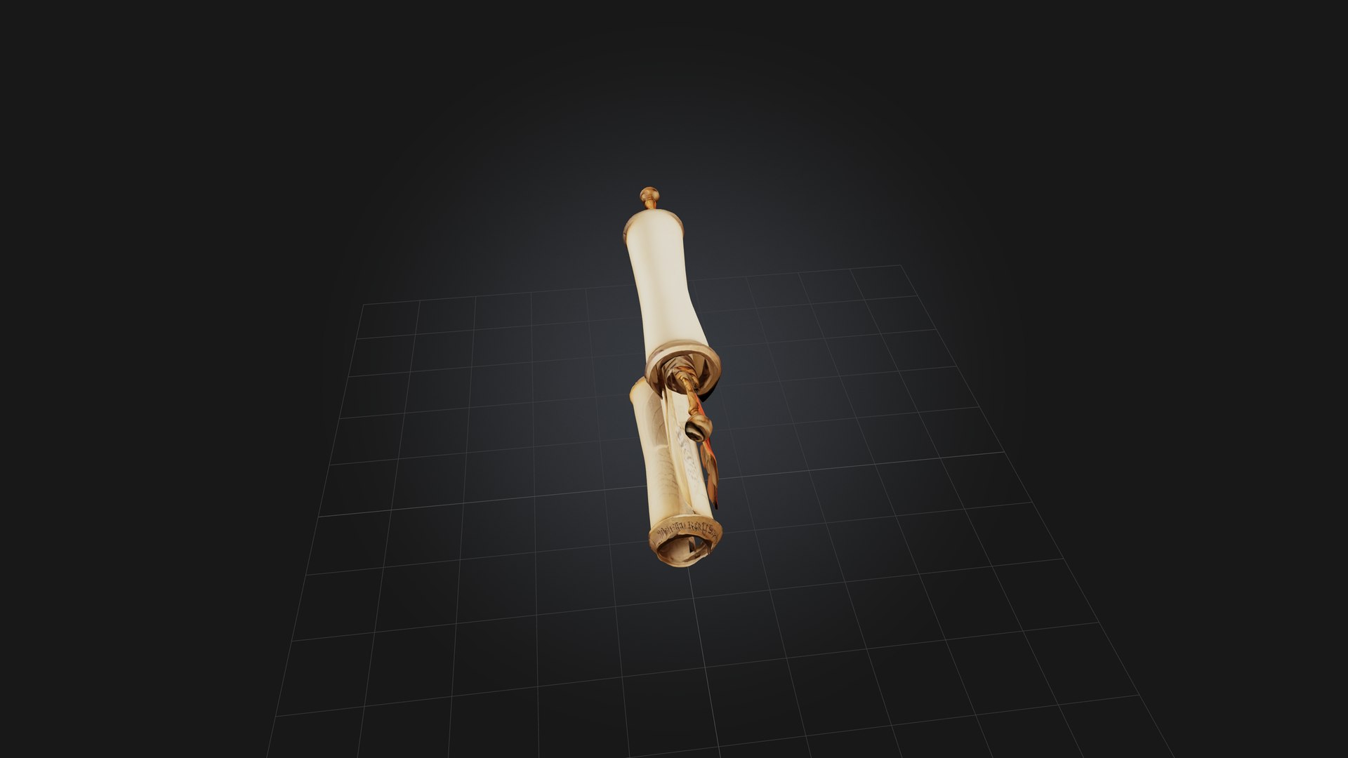 Cartoon Spell Scroll 3D Model - TurboSquid 2292059
