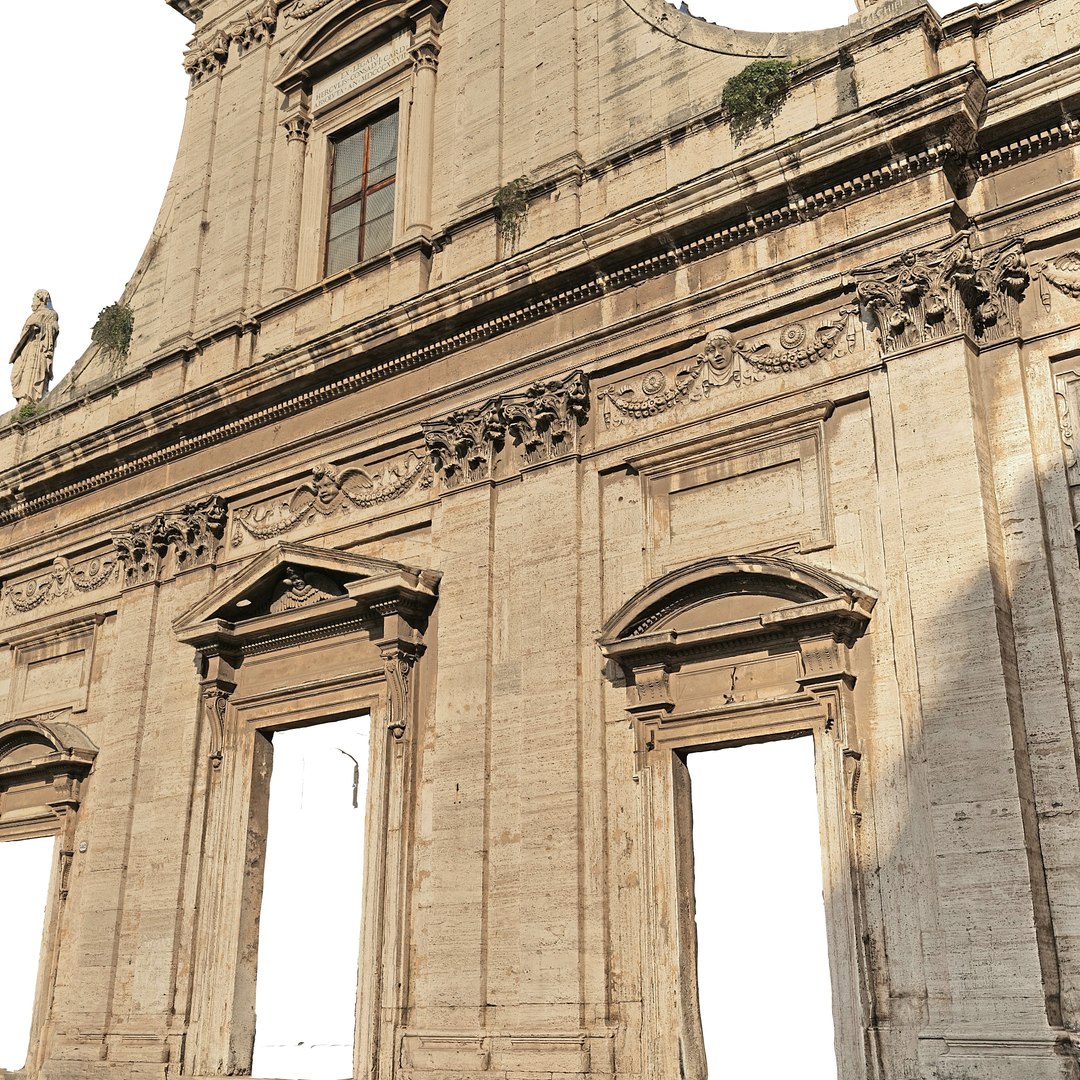 3D Ancient Roman Facade Scan 16 K Model - TurboSquid 2304247