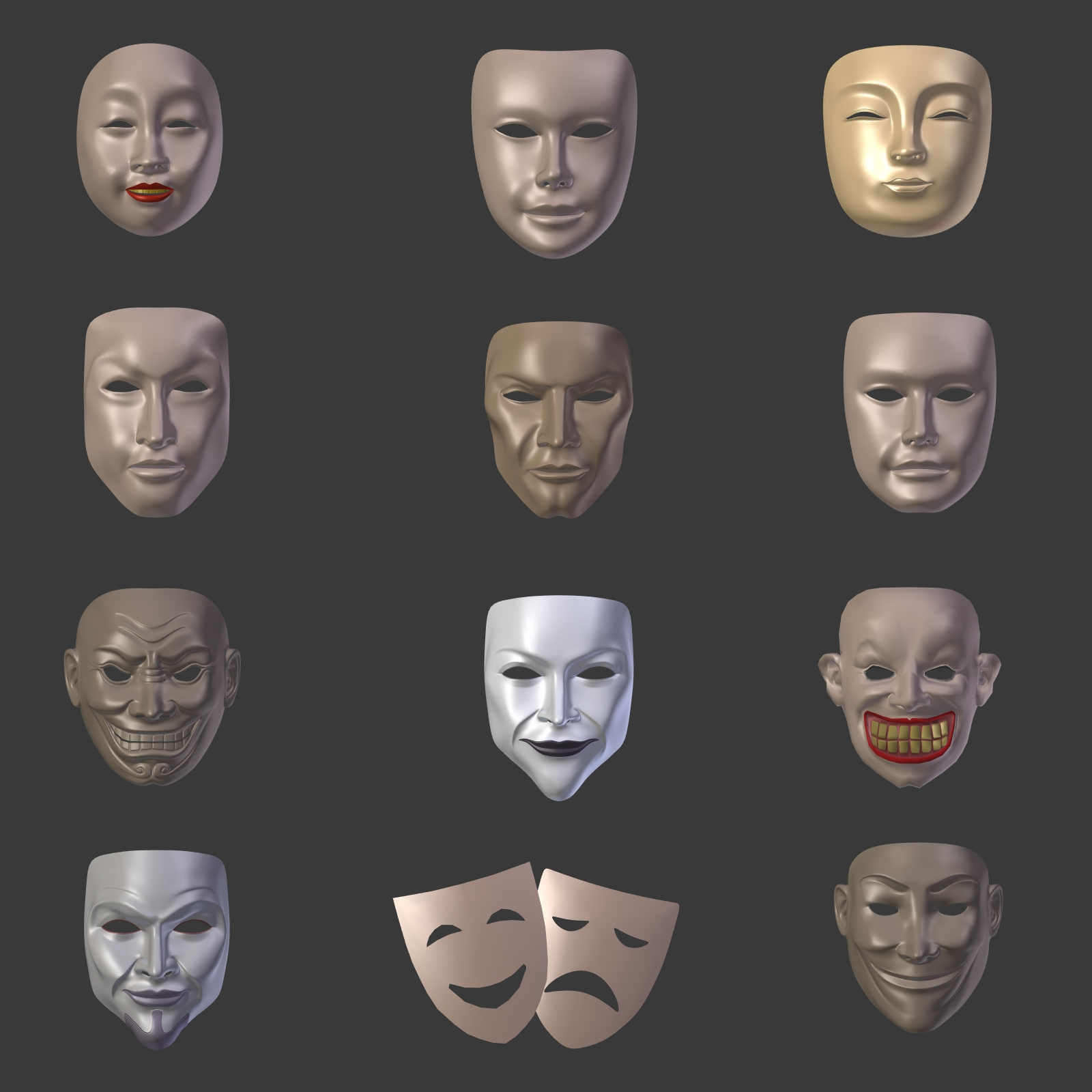 3D masks - TurboSquid 1367571