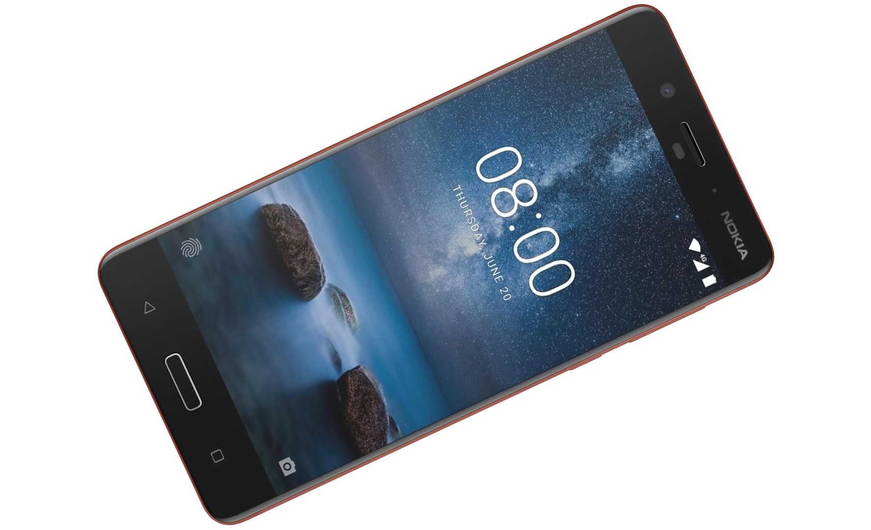 Nokia 8 polished copper 3D - TurboSquid 1207233