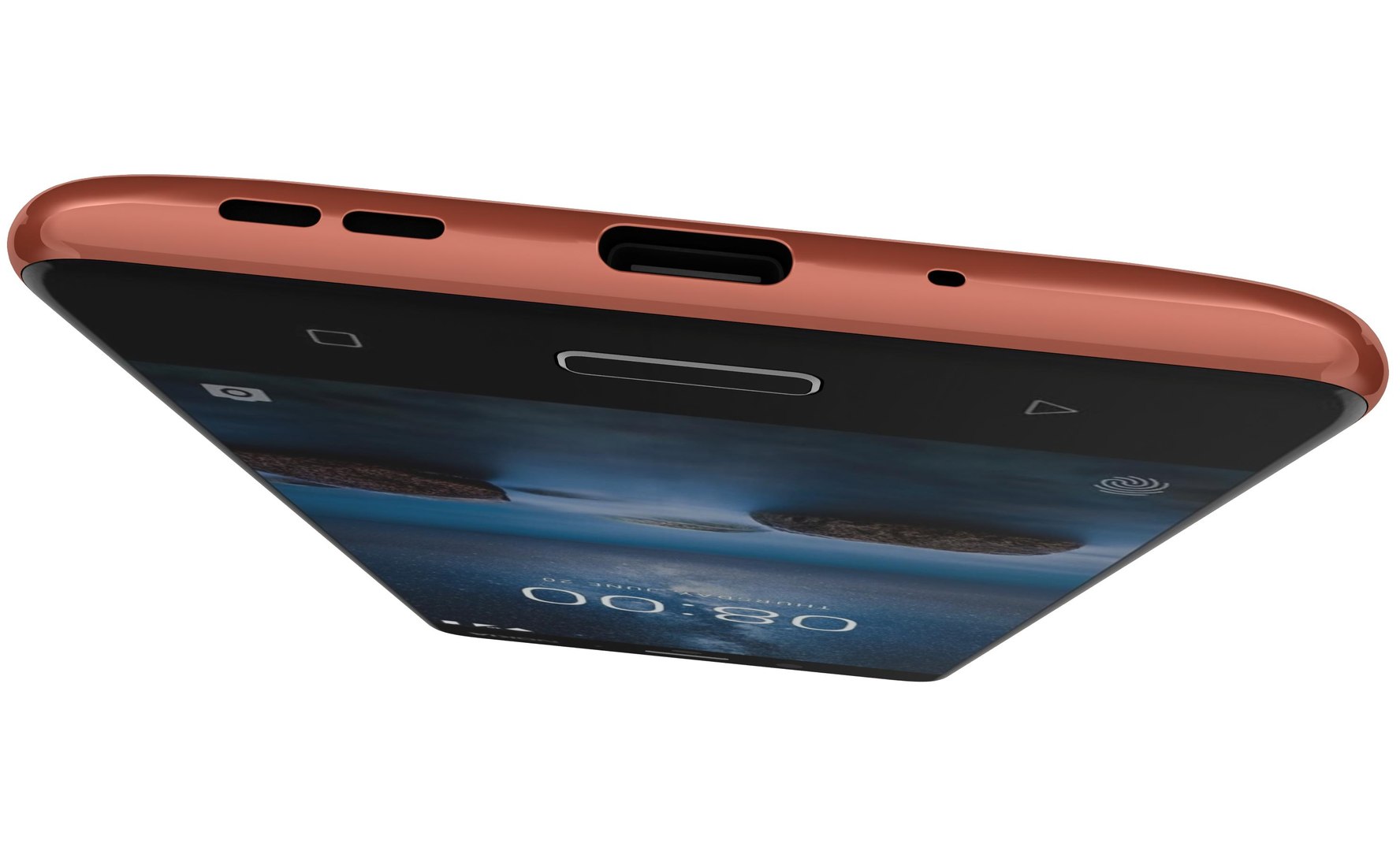 Nokia 8 polished copper 3D - TurboSquid 1207233