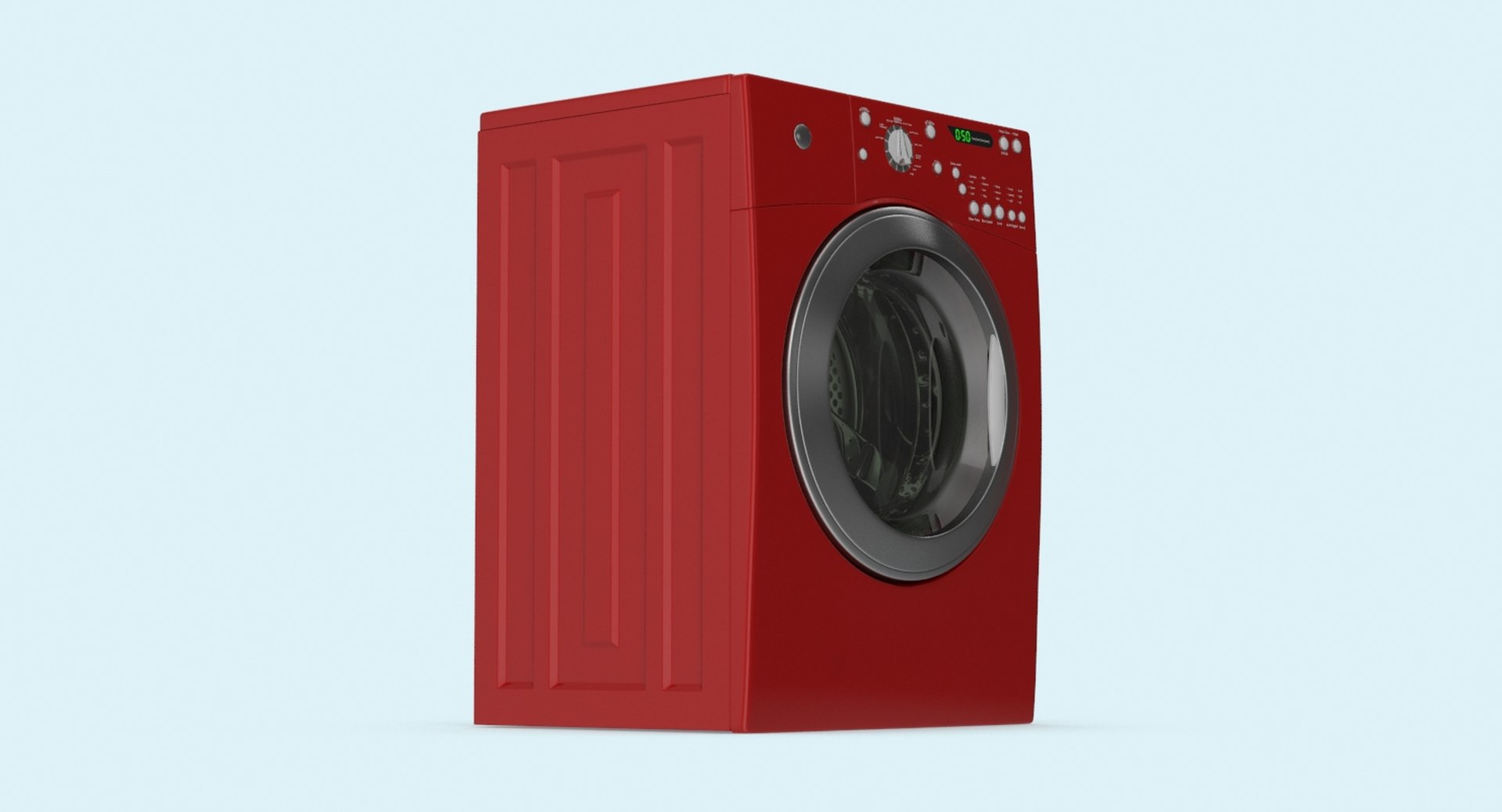 max front-loading-washer---red-front-loading-washer