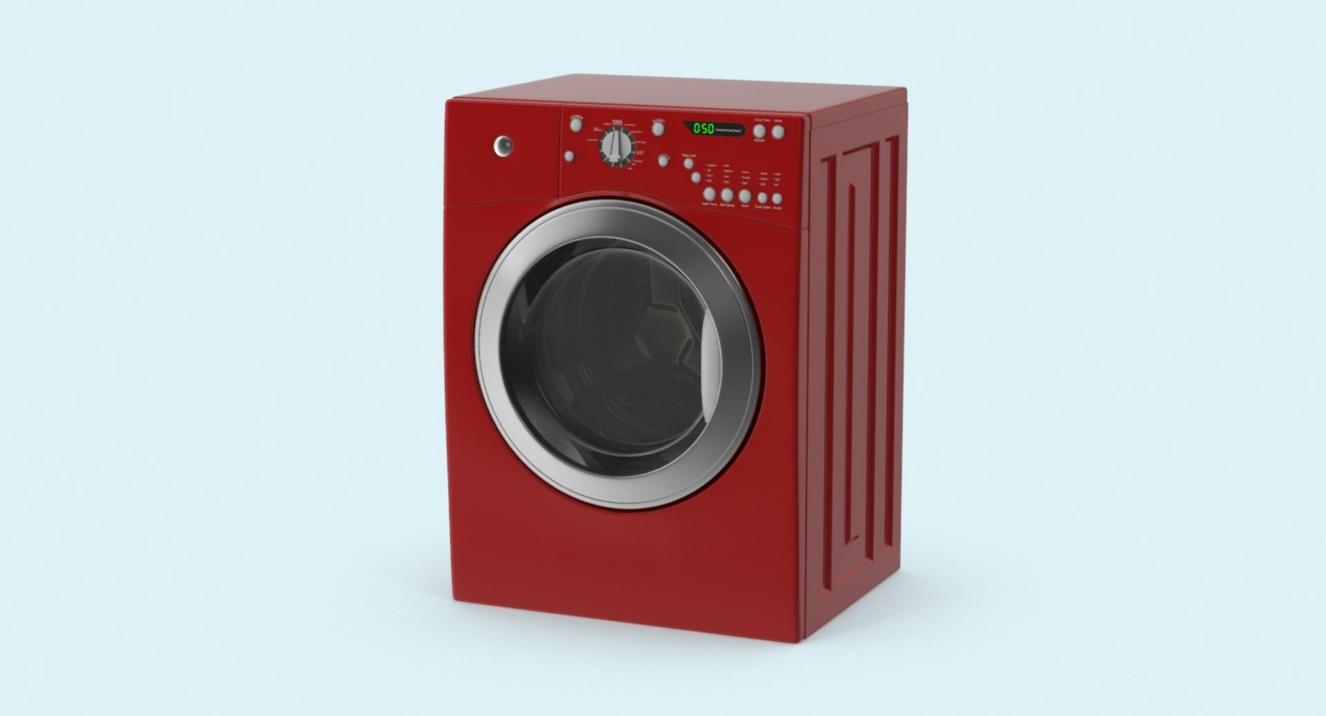 max front-loading-washer---red-front-loading-washer
