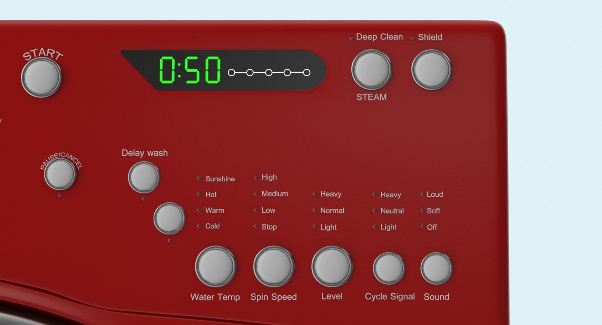 max front-loading-washer---red-front-loading-washer