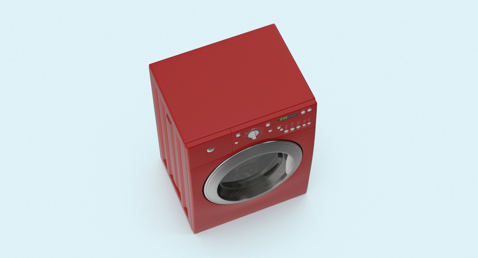 max front-loading-washer---red-front-loading-washer