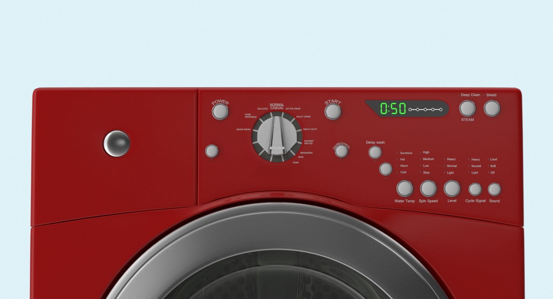 max front-loading-washer---red-front-loading-washer