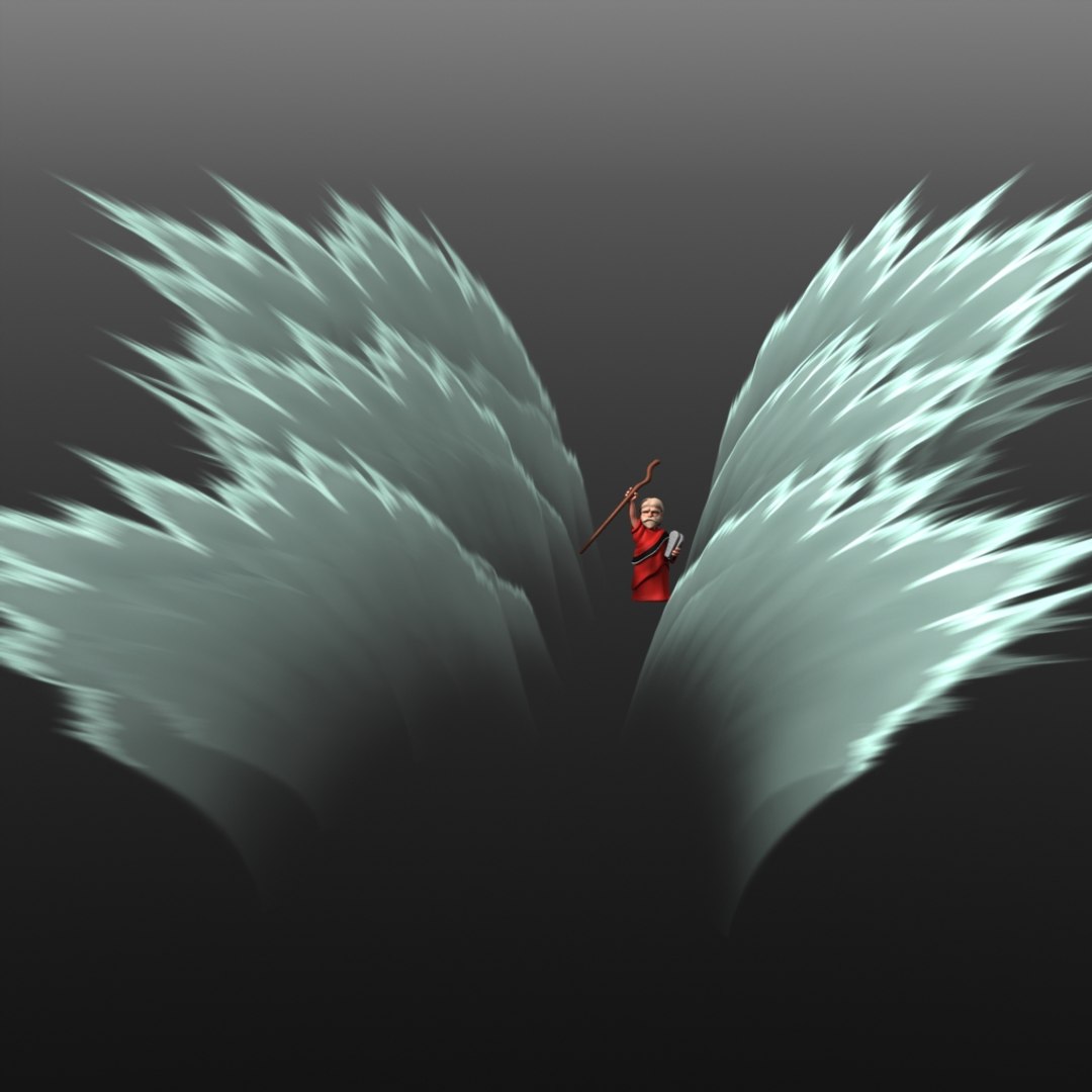 Cartoon Moses 3d Obj