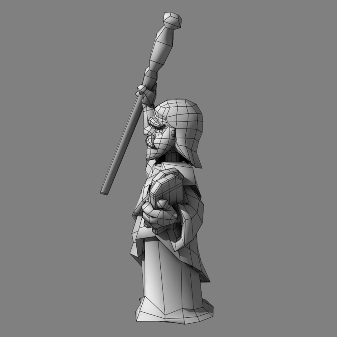 Cartoon Moses 3d Obj