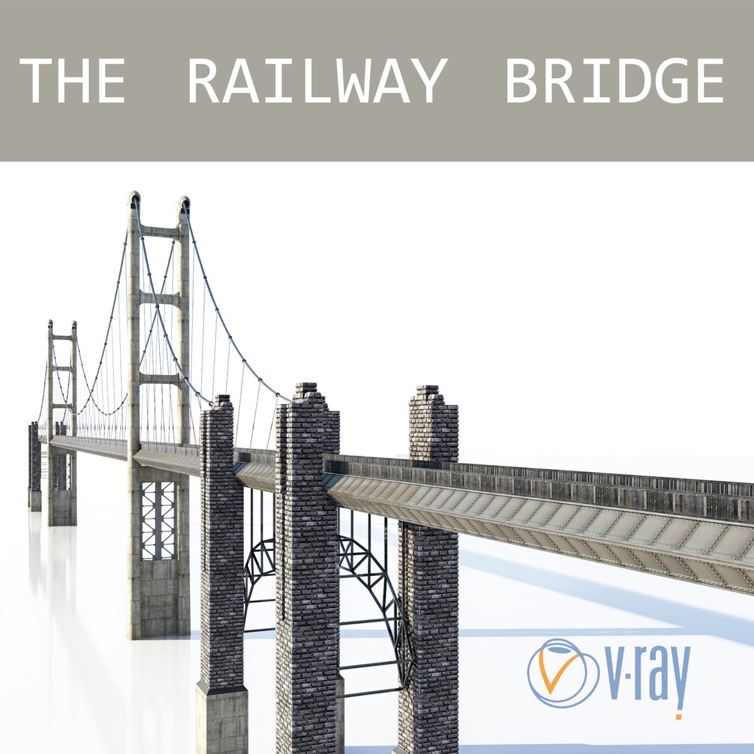 railway bridge 3d model