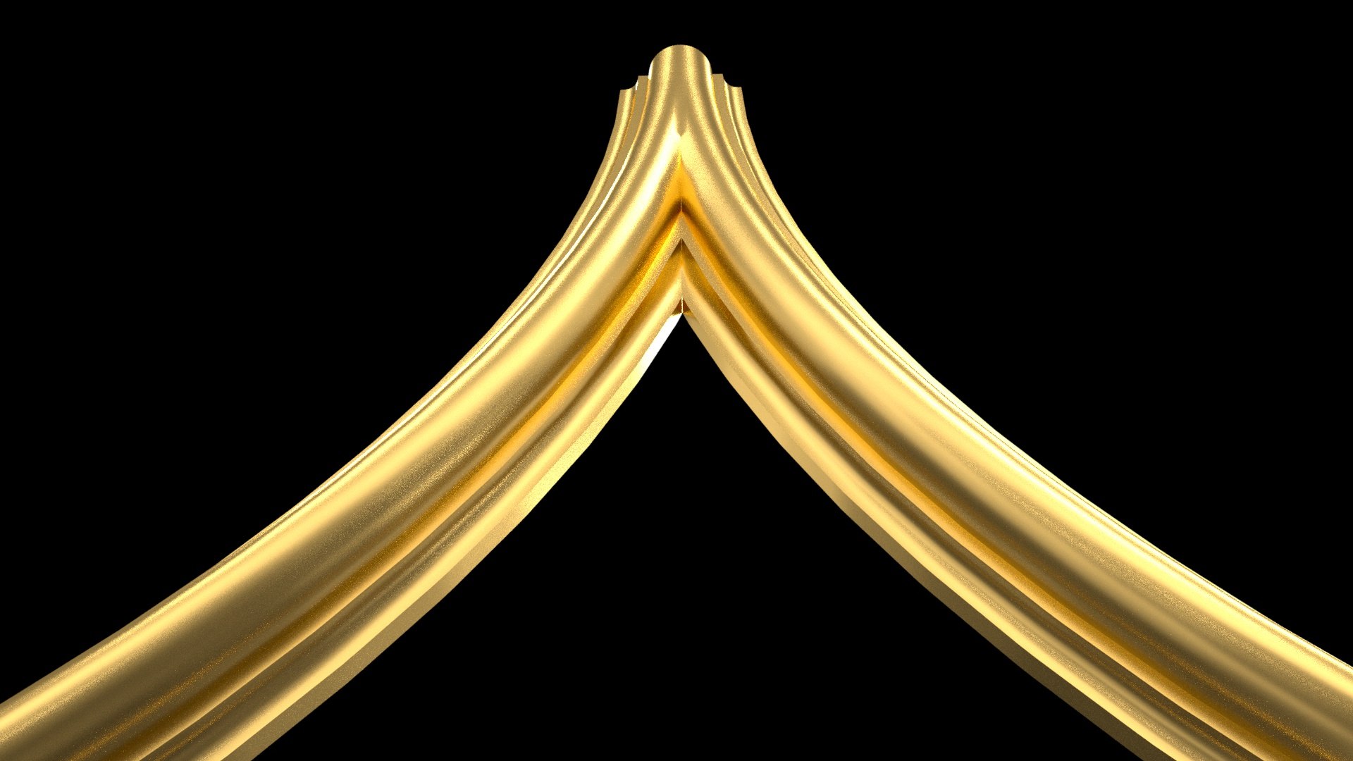 Plaster Decorative Bow DS454 3D Model - TurboSquid 2374615