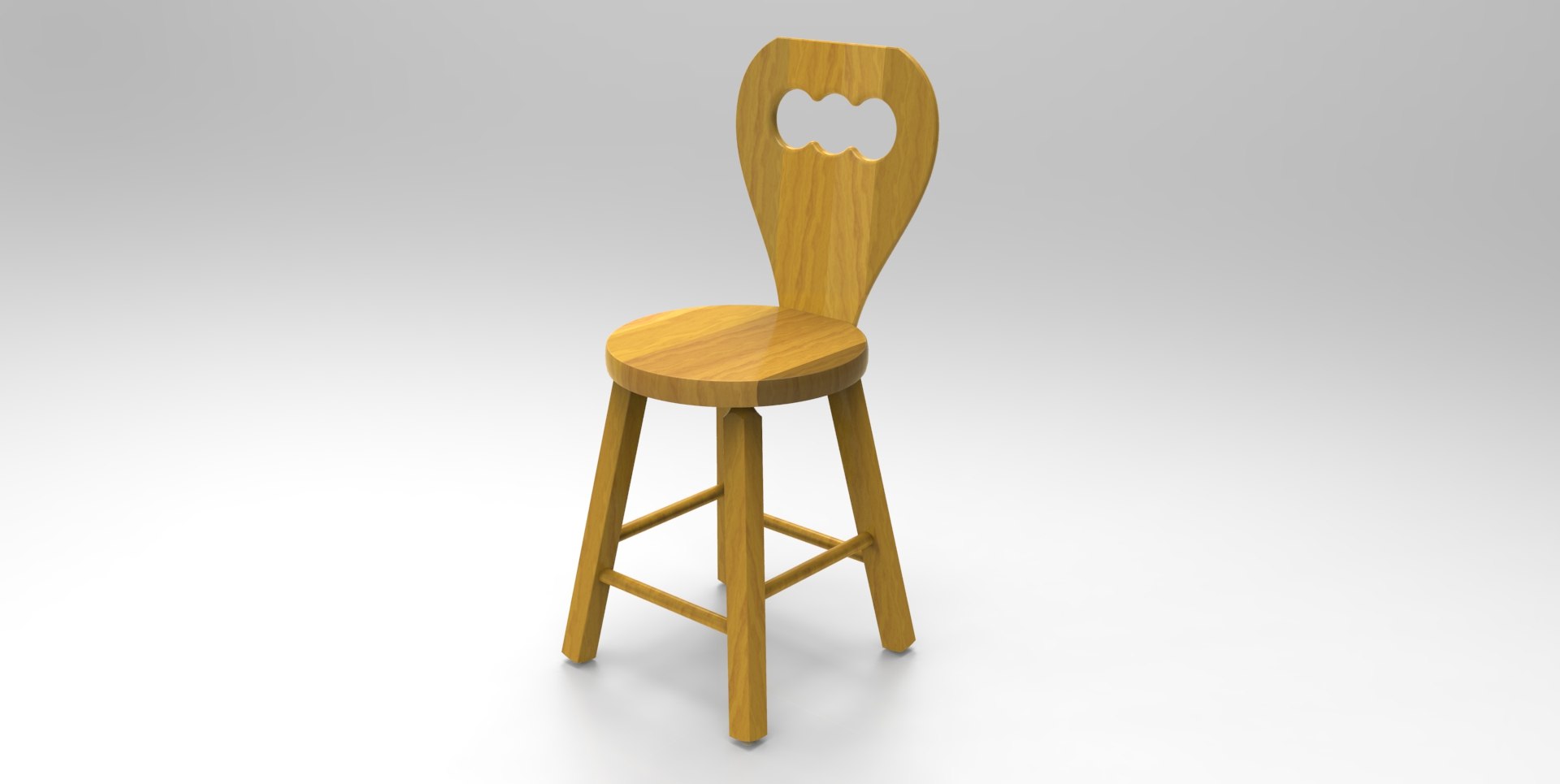 3d 3ds Kitchen Stools