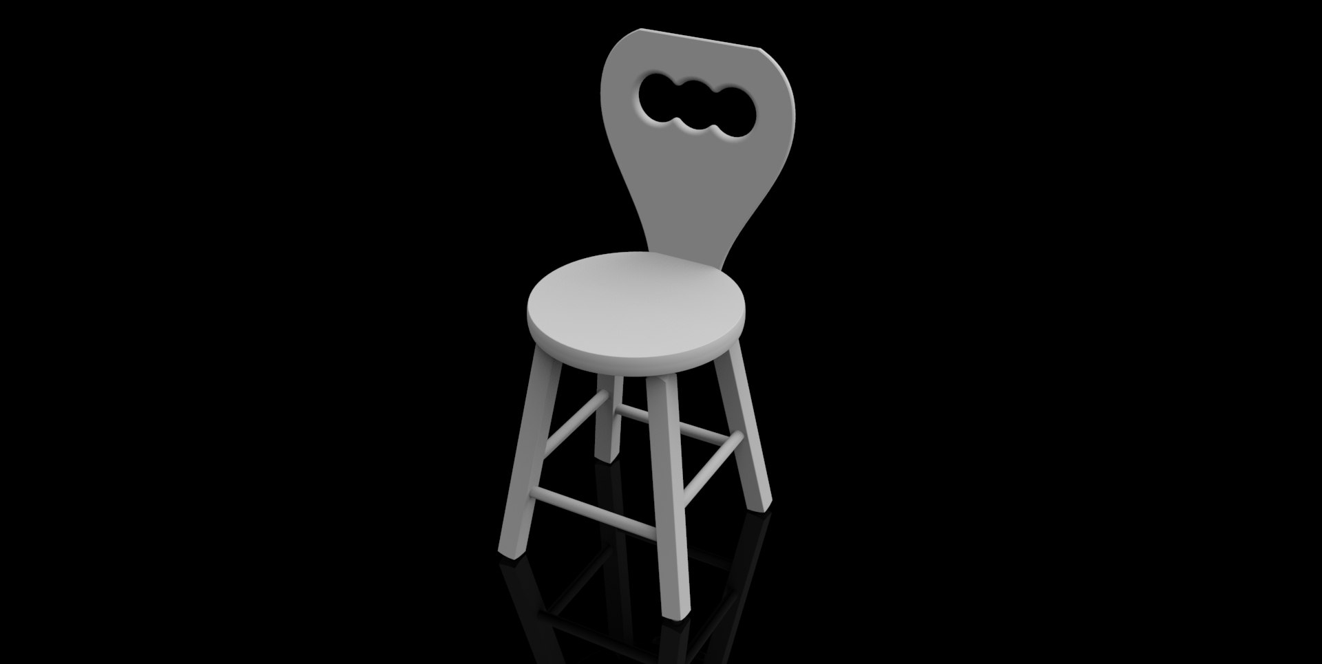 3d 3ds Kitchen Stools