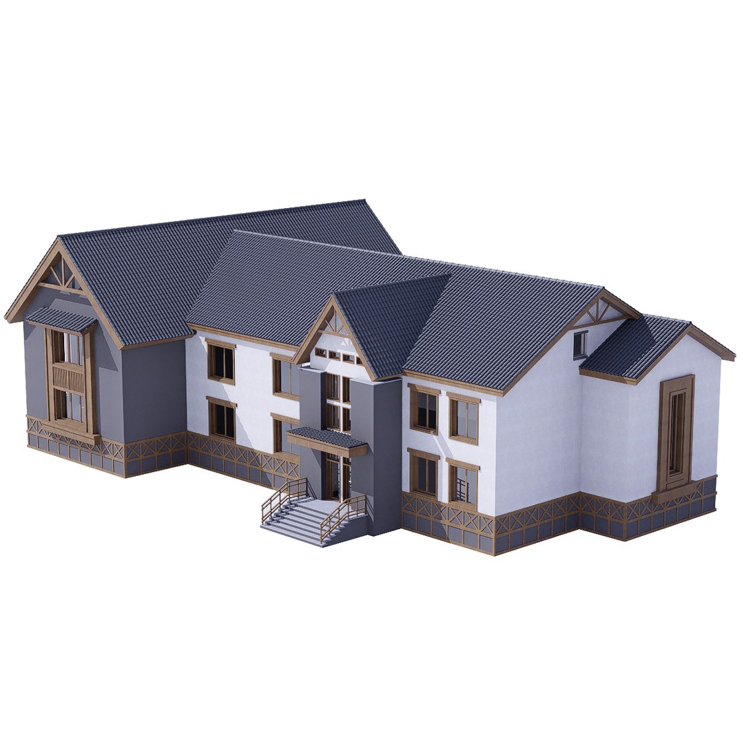 Village Building 4 3D Model - TurboSquid 2263766
