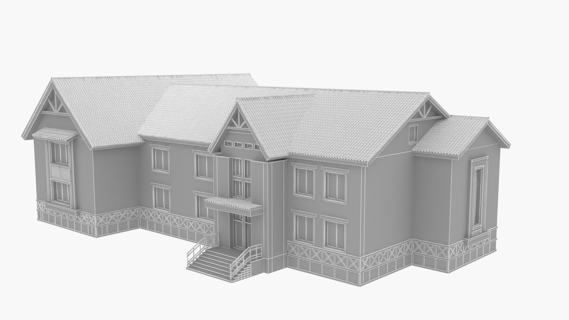 Village Building 4 3D Model - TurboSquid 2263766