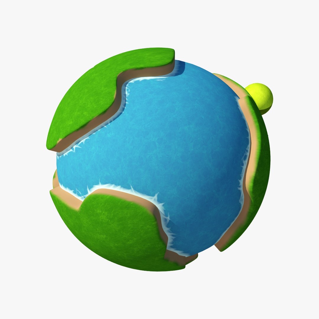3d Model Cartoon Planet
