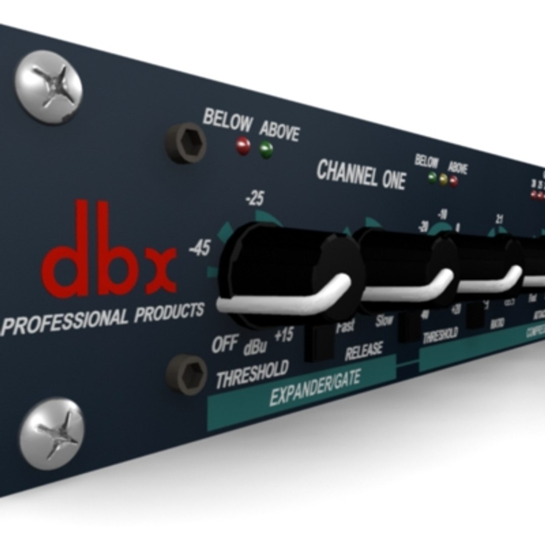 Dbx Compressor Gray 3d Model