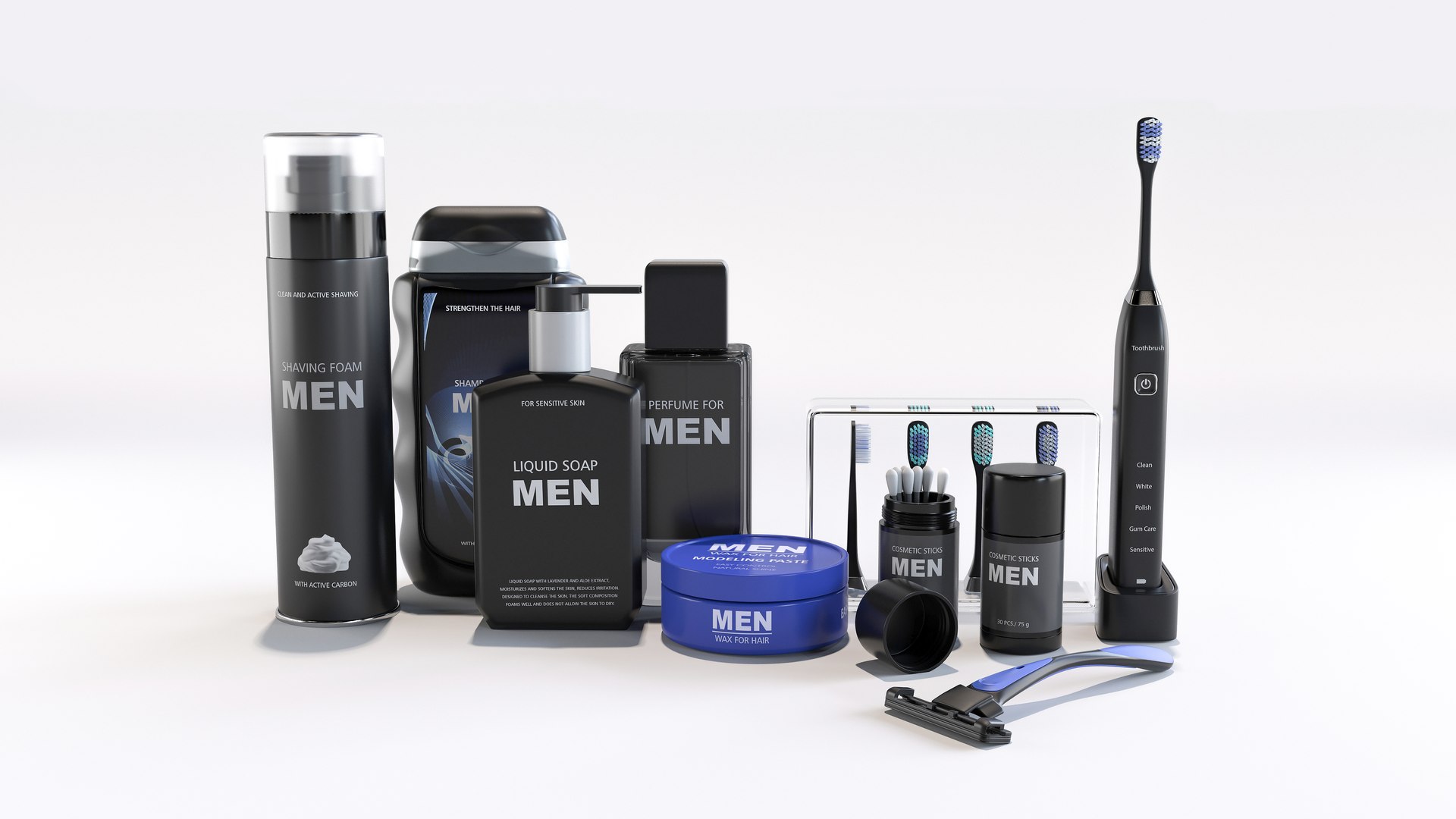 Men S Bathroom Set Model - TurboSquid 1506940