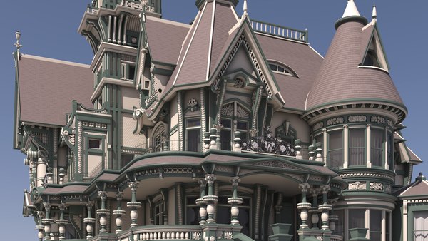 modelo 3d mansión carson - TurboSquid 2010987