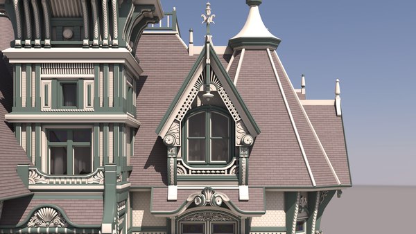 modelo 3d mansión carson - TurboSquid 2010987