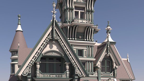 modelo 3d mansión carson - TurboSquid 2010987