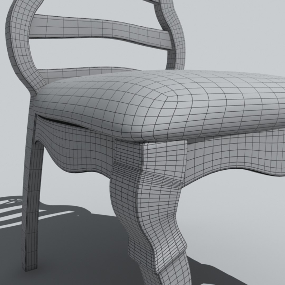 3d model formal chair