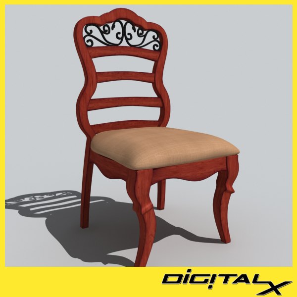 3d model formal chair