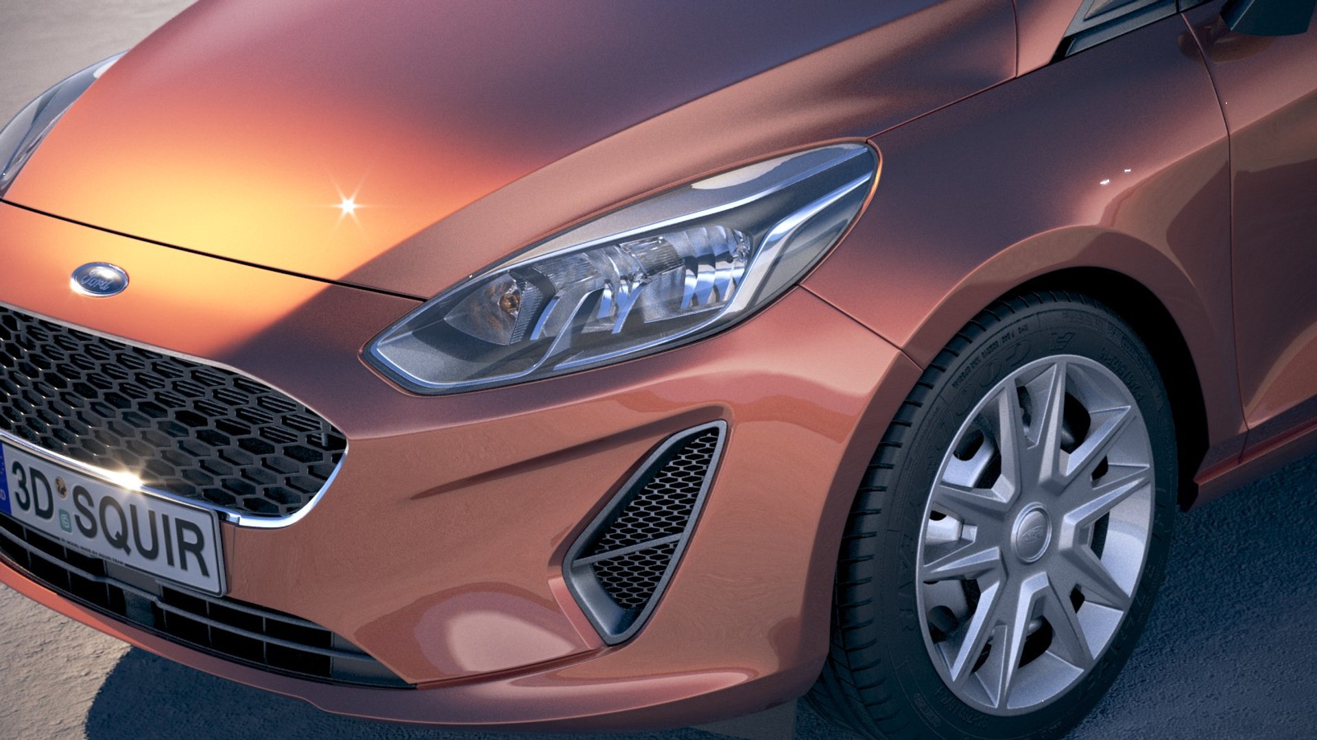 3D Fiesta Style 3-door - TurboSquid 1226582