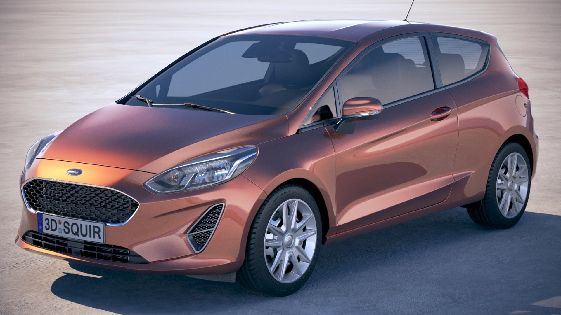 3D Fiesta Style 3-door - TurboSquid 1226582