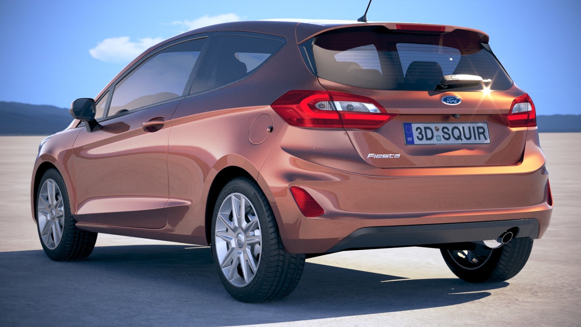 3D Fiesta Style 3-door - TurboSquid 1226582